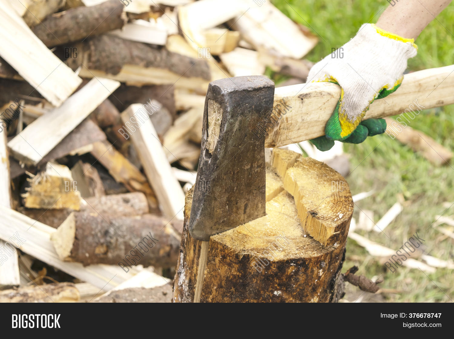Wood Chopper Sticks Image & Photo (Free Trial) | Bigstock