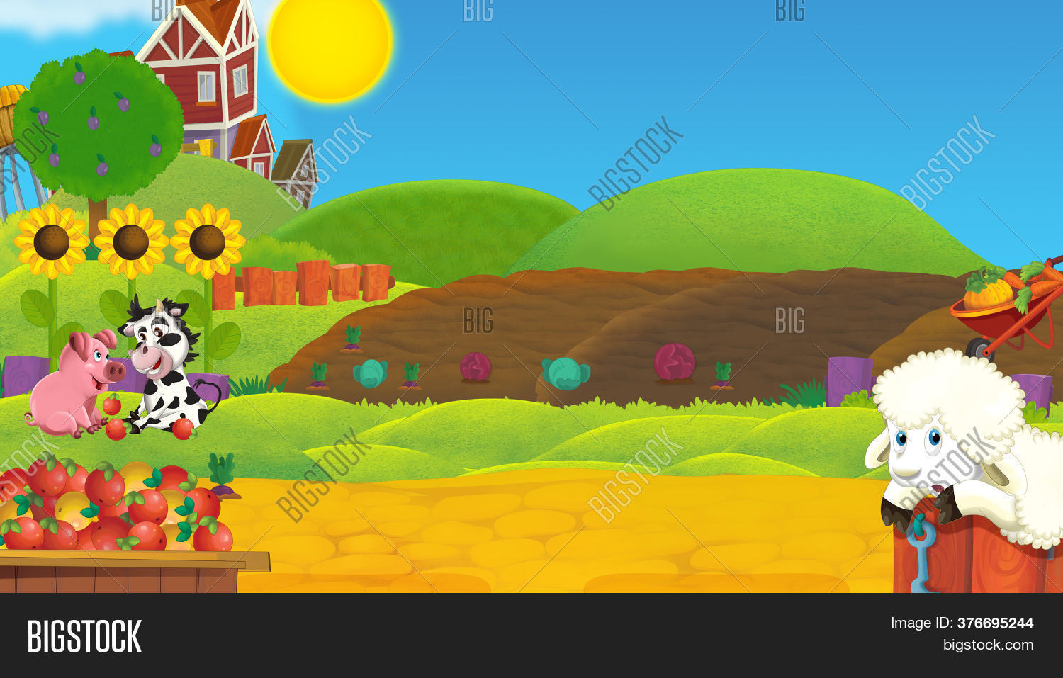 Cartoon Farm Ranch Image & Photo (Free Trial) | Bigstock
