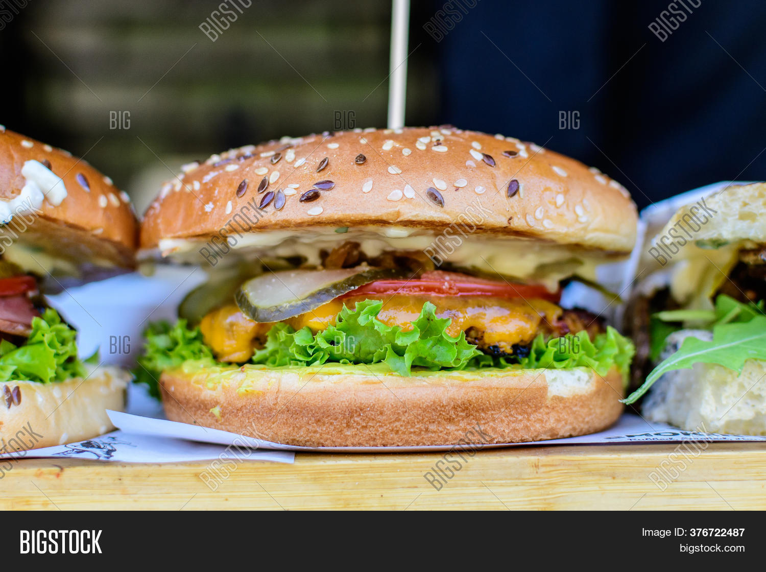 Close Tasty Hamburger Image & Photo (Free Trial) | Bigstock