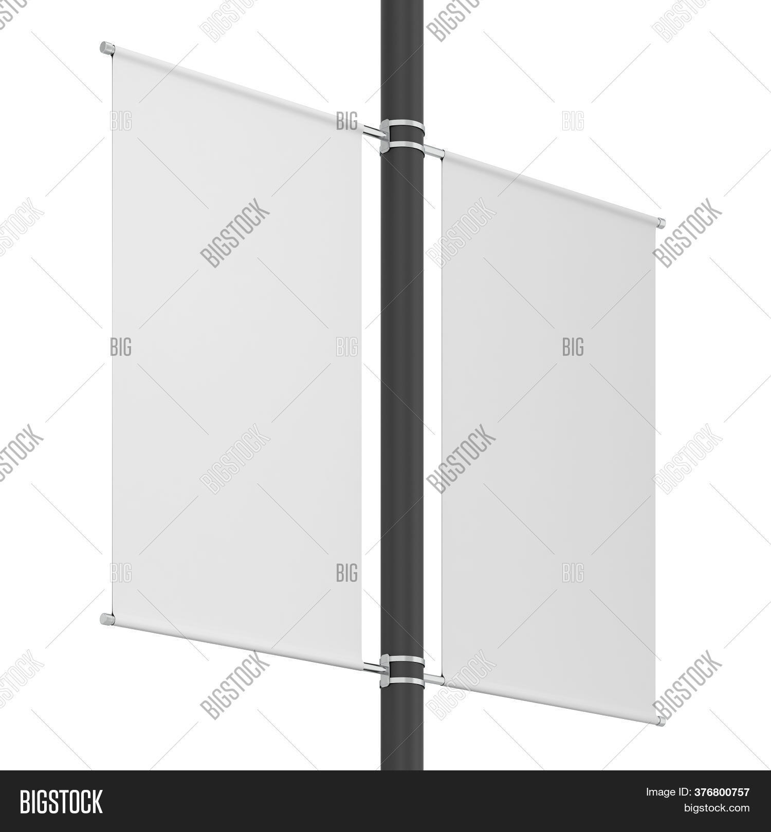 Blank Pole Banner Image & Photo (Free Trial) | Bigstock