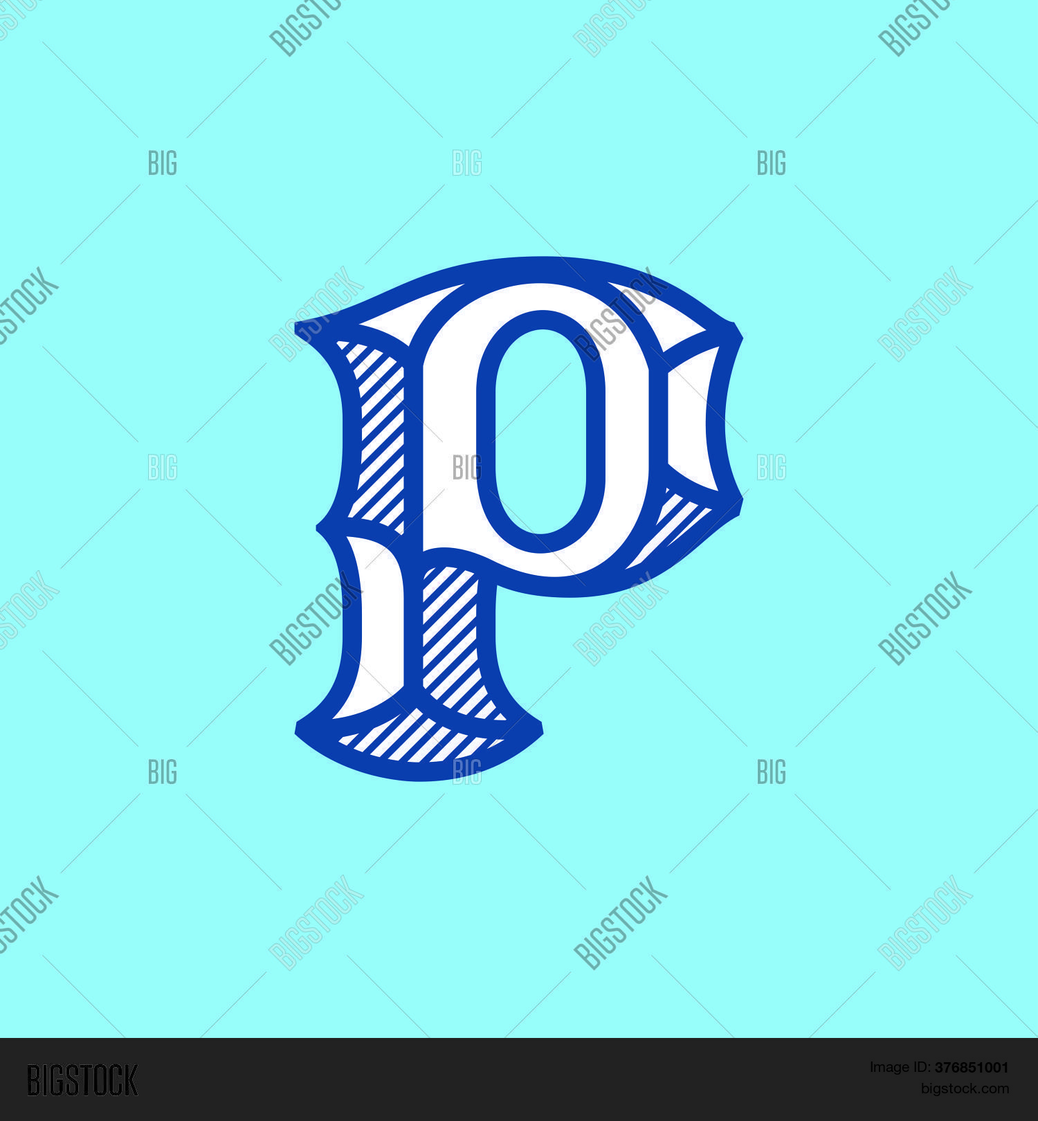 Decorative Vintage P Vector & Photo (Free Trial) | Bigstock