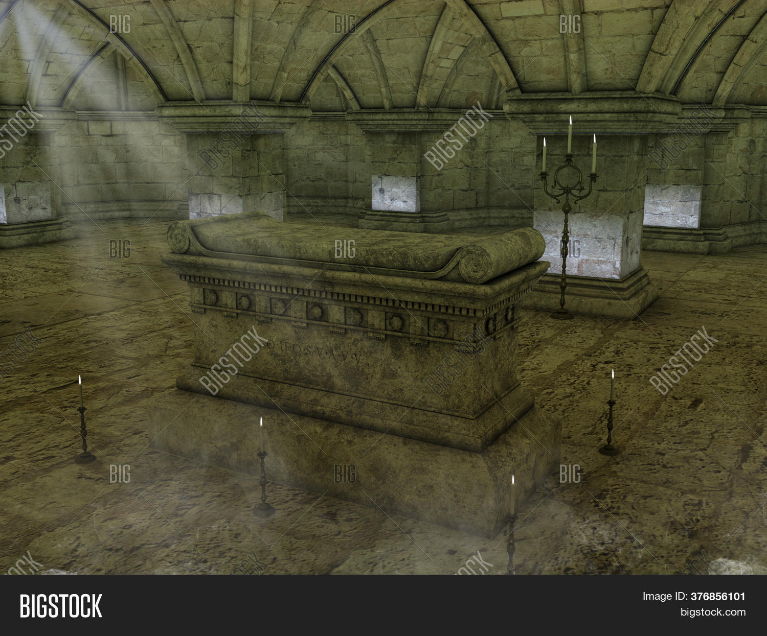 Spooky Crypt Rock Tomb Image & Photo (Free Trial) | Bigstock