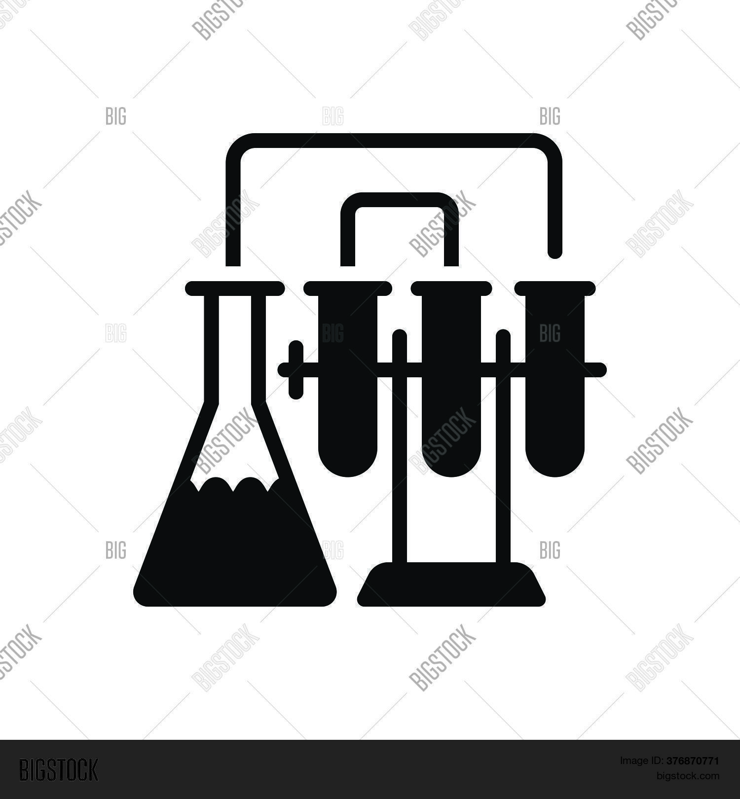 Black Solid Icon Lab Vector & Photo (Free Trial) | Bigstock