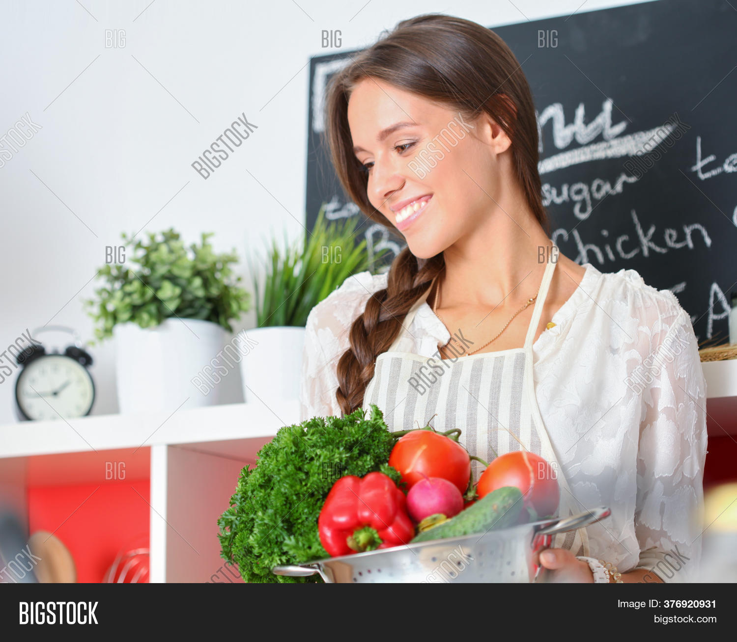 Young Woman Cooking Image & Photo (Free Trial) | Bigstock