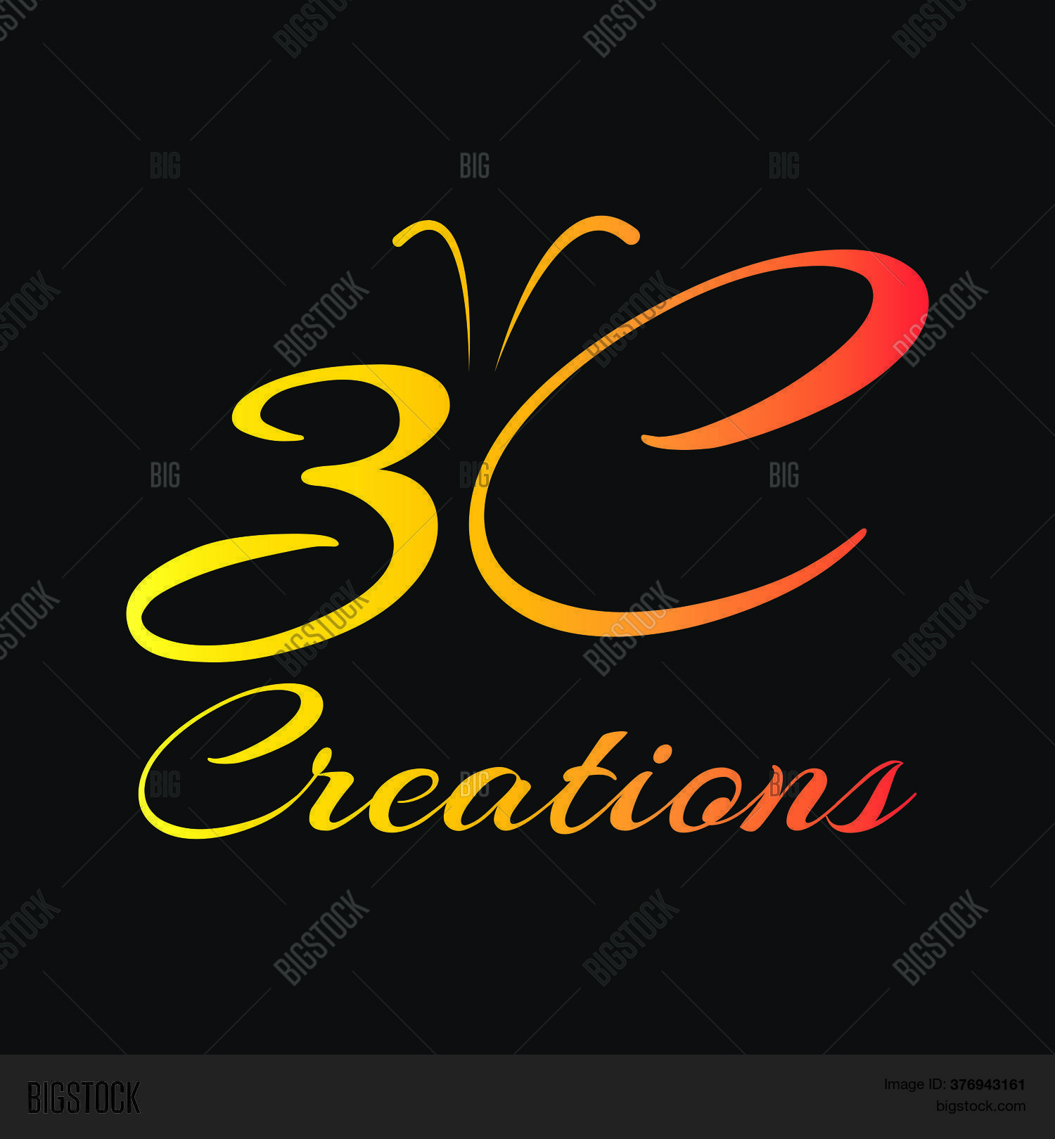 3c Letter Logo Vector & Photo (Free Trial) | Bigstock