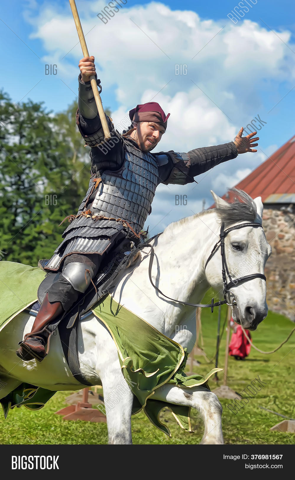 Knight Spear On Horse Image & Photo (Free Trial) | Bigstock