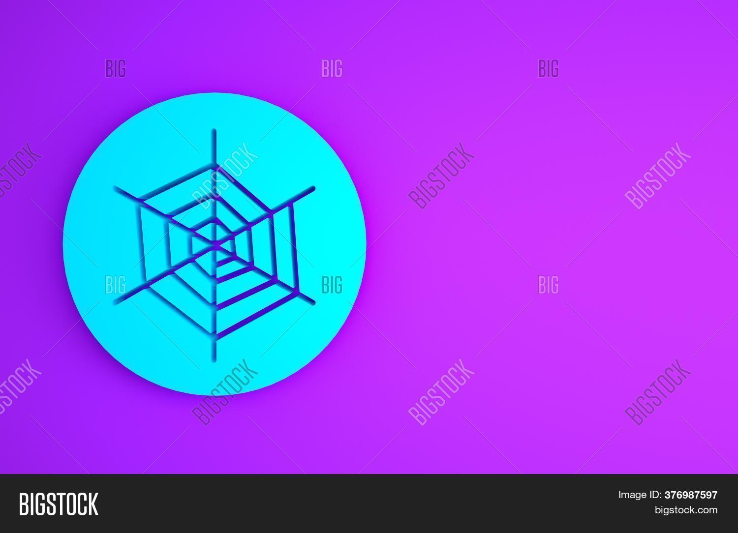 Blue Spider Web Icon Image & Photo (Free Trial) | Bigstock