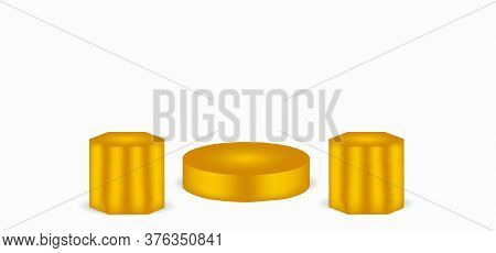 3d Gold Geometric Vector & Photo (Free Trial) | Bigstock