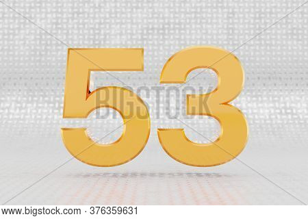 Yellow 3d Number 53. Image & Photo (Free Trial) | Bigstock