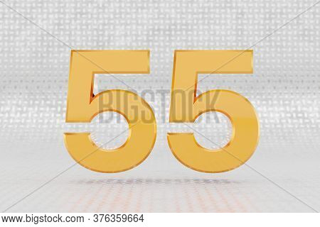 Yellow 3d Number 55. Image & Photo (Free Trial) | Bigstock