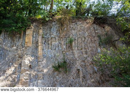 Sheer Rock Green Trees Image & Photo (Free Trial) | Bigstock