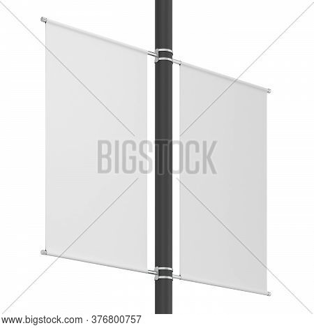 Blank Pole Banner Image & Photo (Free Trial) | Bigstock
