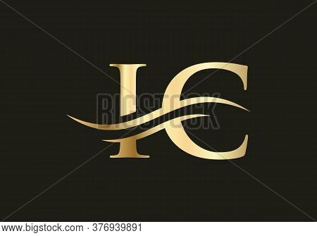 Initial Ic Letter Vector & Photo (Free Trial) | Bigstock