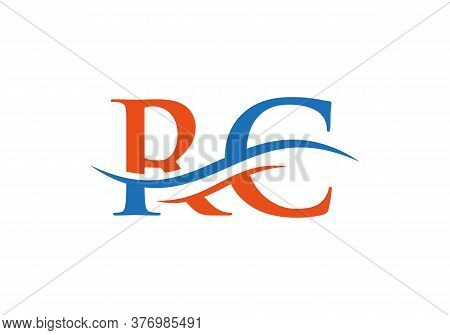Initial Rc Letter Vector & Photo (Free Trial) | Bigstock