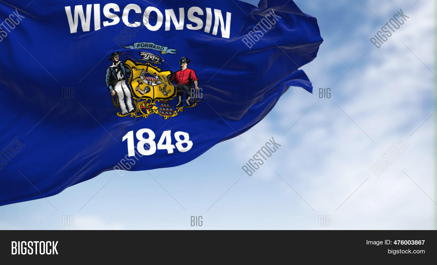 Wisconsin State Flag Image & Photo (Free Trial) | Bigstock