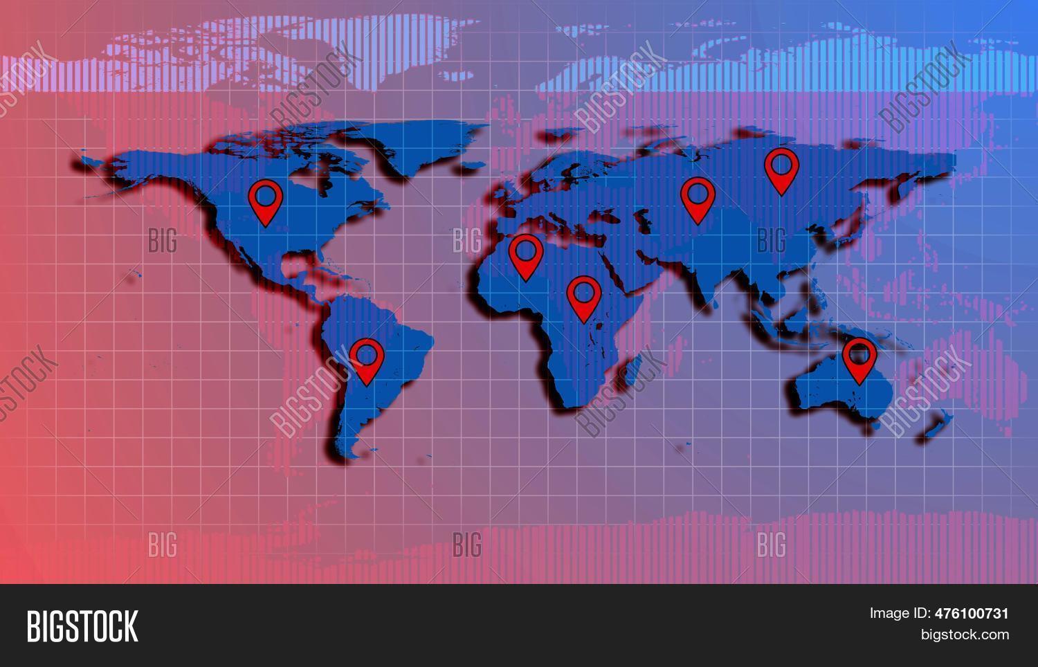 World Map Location Image & Photo (Free Trial) | Bigstock