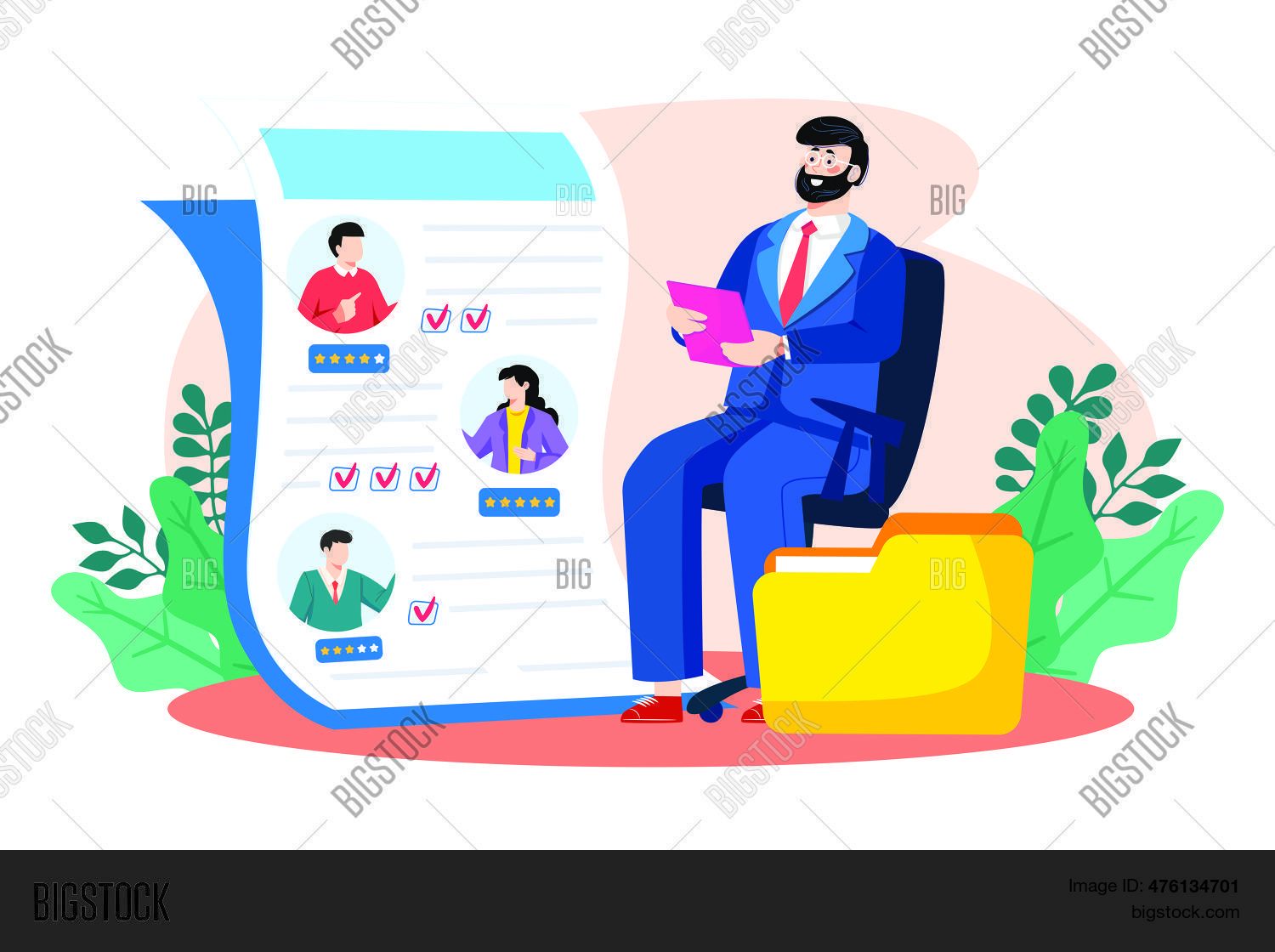 Employers Review Vector & Photo (Free Trial) | Bigstock