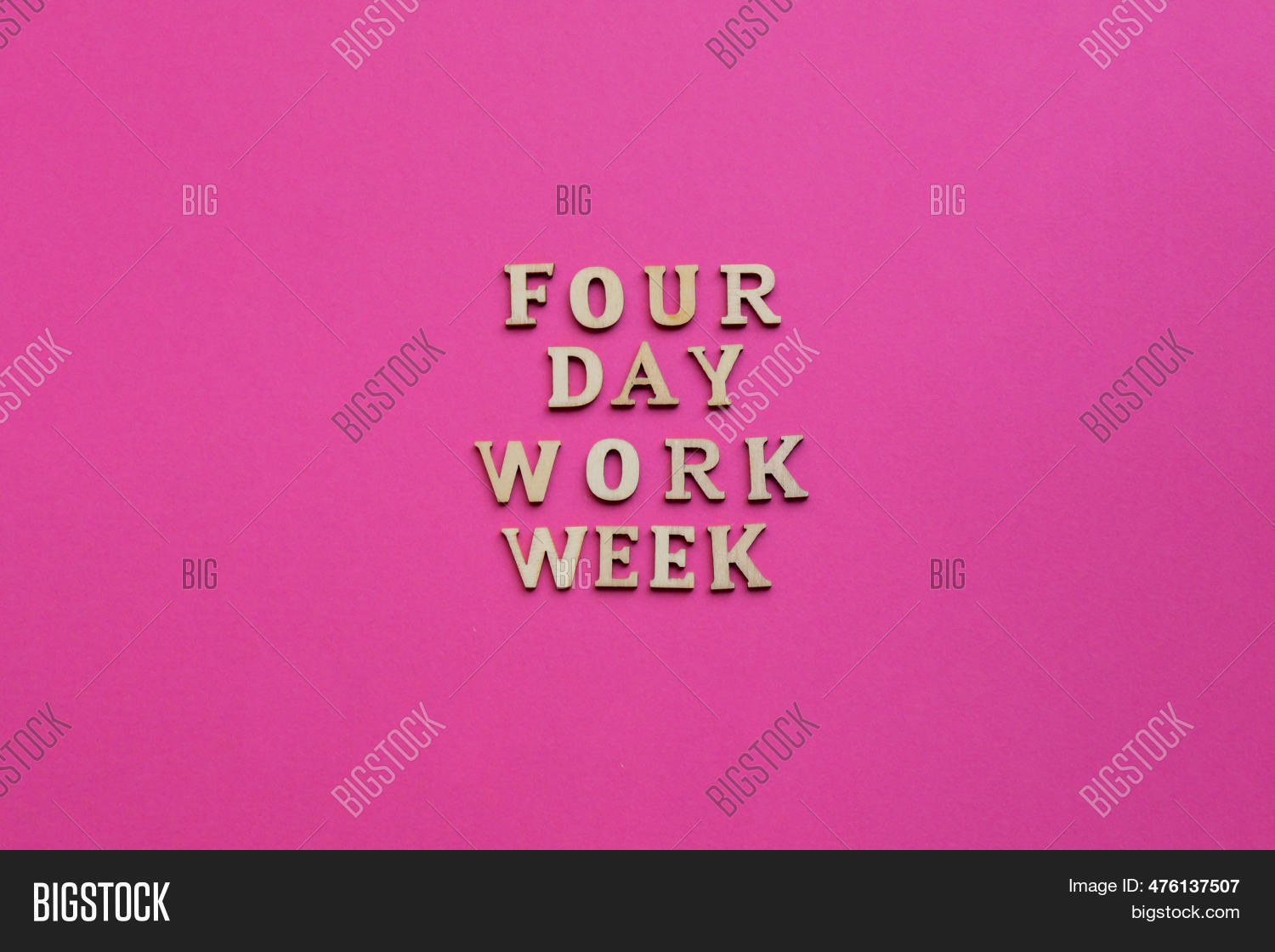 4 Day Work Week Symbol Image & Photo (Free Trial) | Bigstock