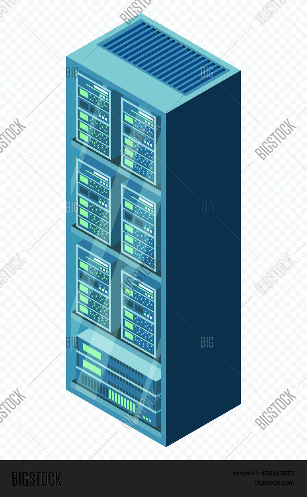 Isometric Server. Vector & Photo (Free Trial) | Bigstock