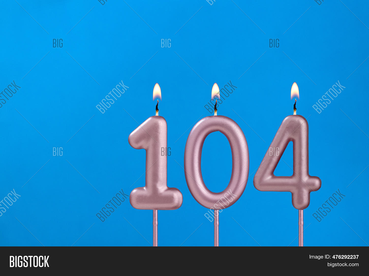 Candle Number 104 - Image & Photo (Free Trial) | Bigstock