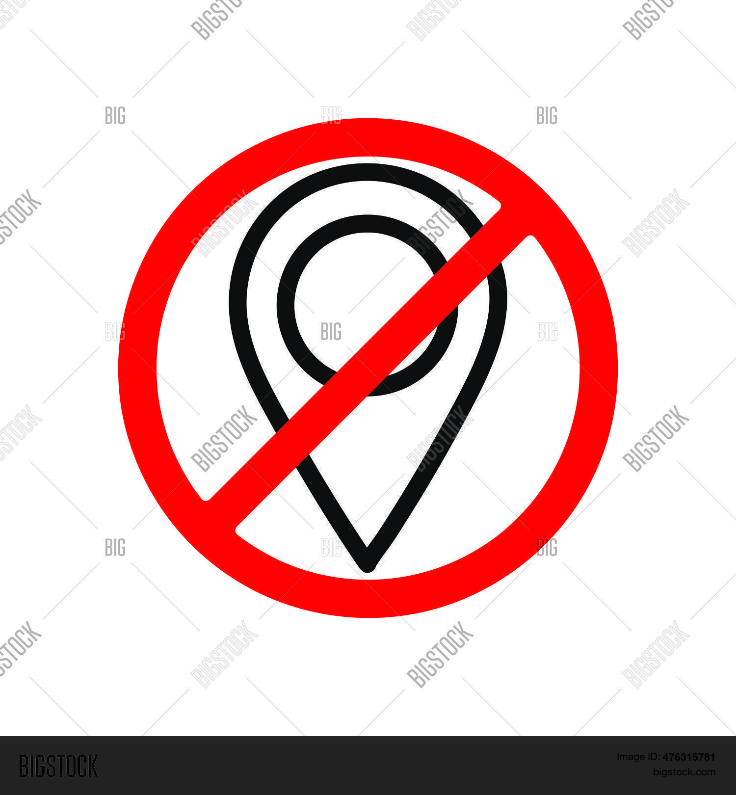 No Stop. Location Vector & Photo (Free Trial) | Bigstock