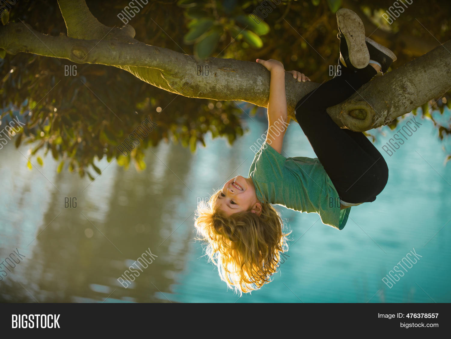 Child Boy Climbing Image & Photo (Free Trial) | Bigstock
