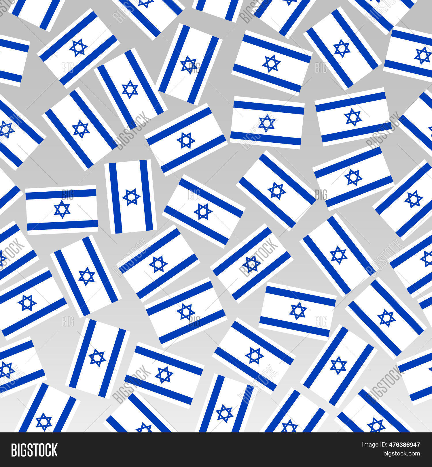Pattern Flags Israel. Image & Photo (Free Trial) | Bigstock
