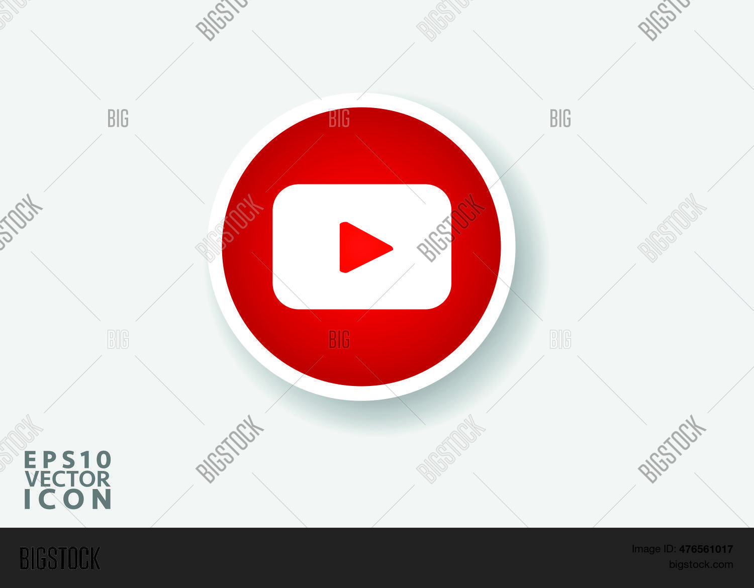 Vector y foto Youtube Logo Vector (prueba gratis) | Bigstock