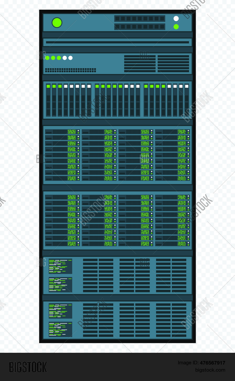 Server Rack. Server Vector & Photo (Free Trial) | Bigstock