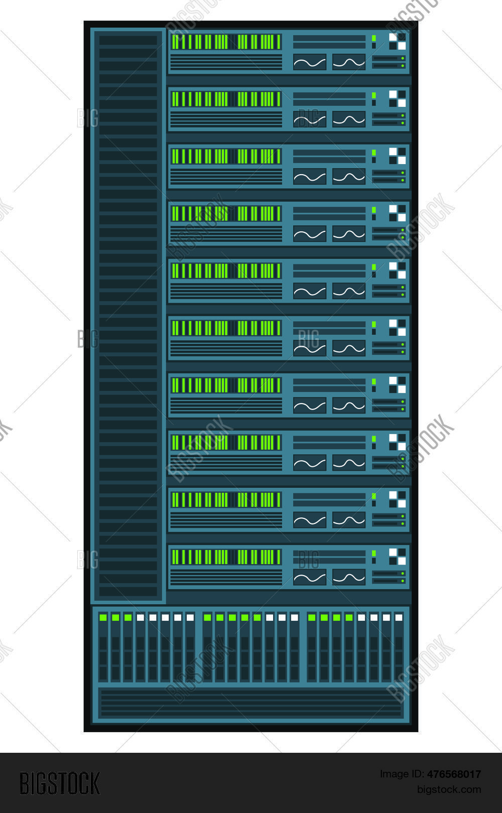 Server Rack. Server Vector & Photo (Free Trial) | Bigstock