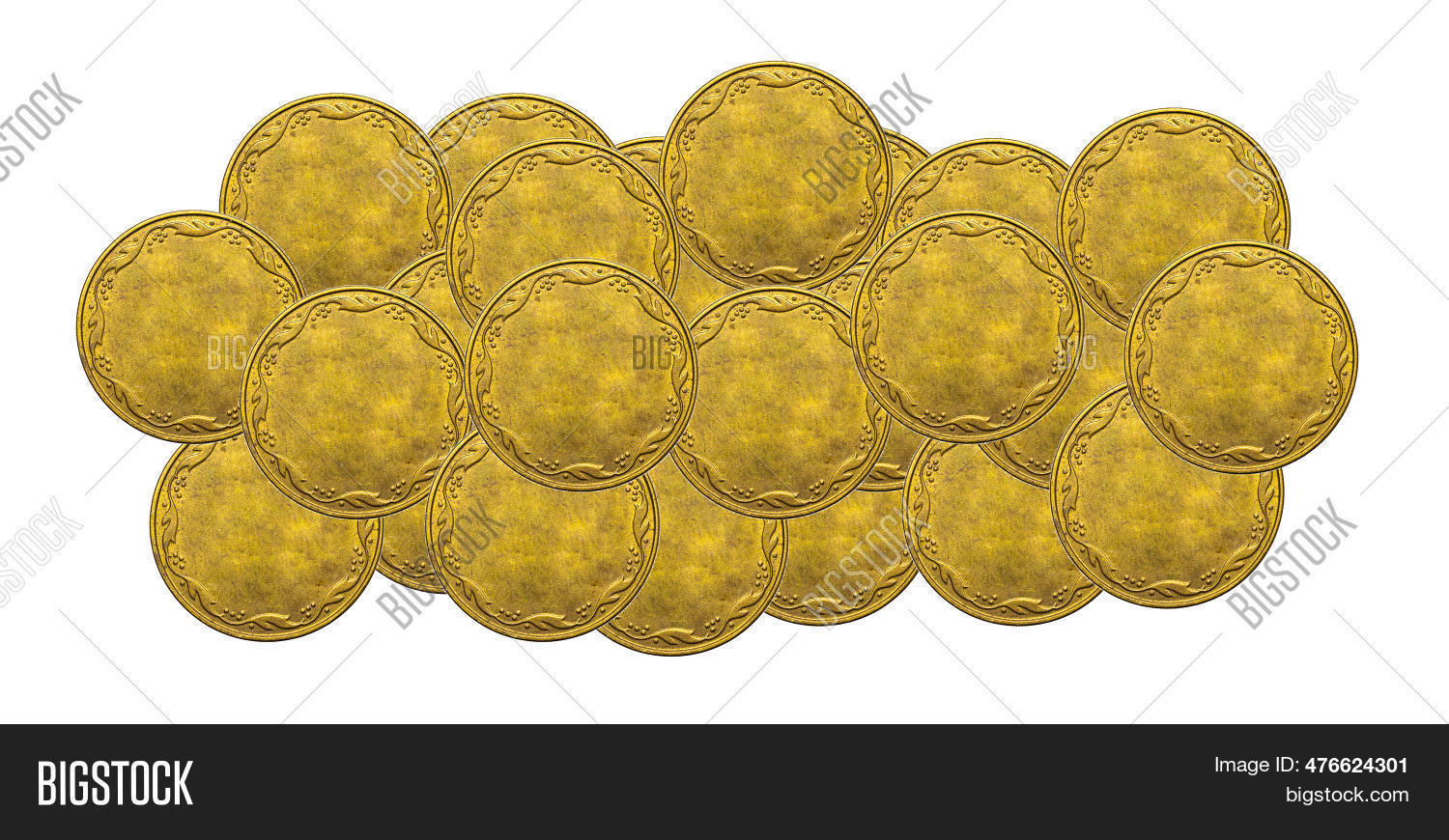 Blank Old Gold Coins. Image & Photo (Free Trial) | Bigstock