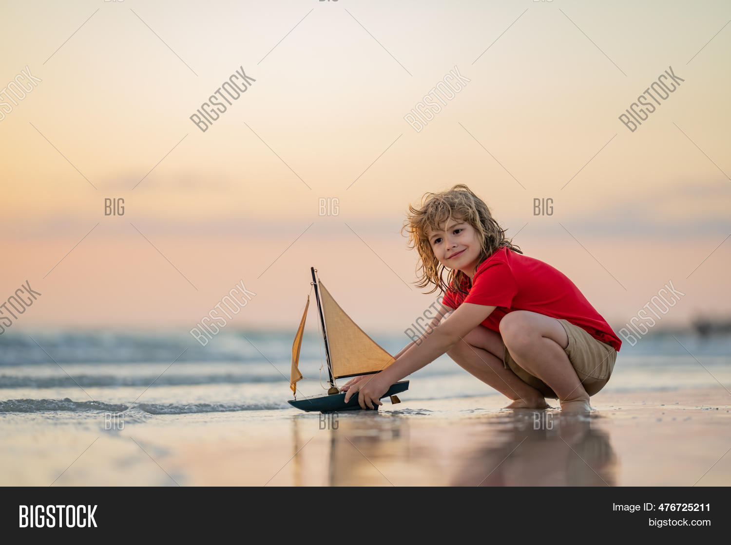 Little Blonde Boy Put Image & Photo (Free Trial) | Bigstock
