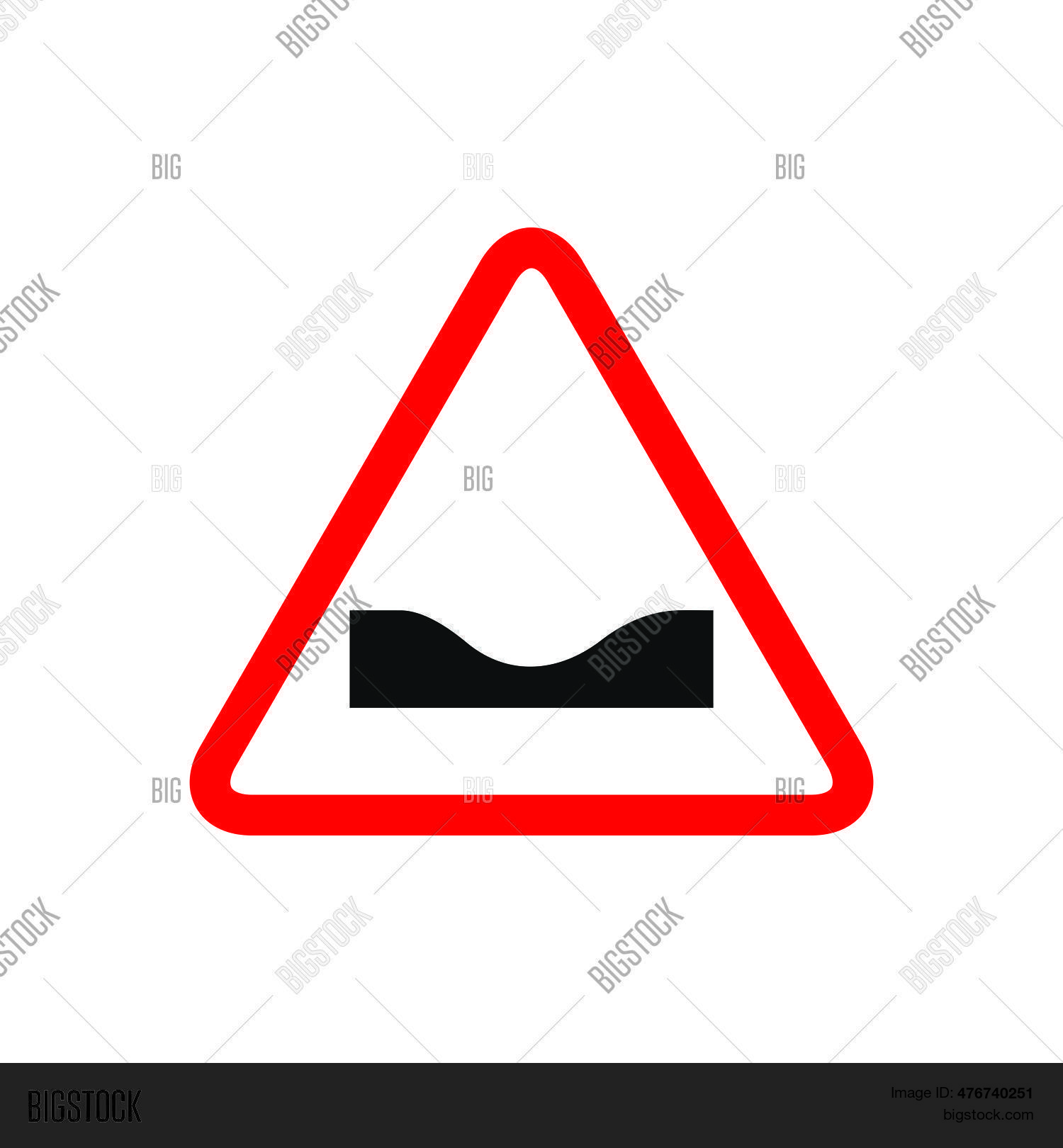 Bumps Sign. Traffic Vector & Photo (Free Trial) | Bigstock