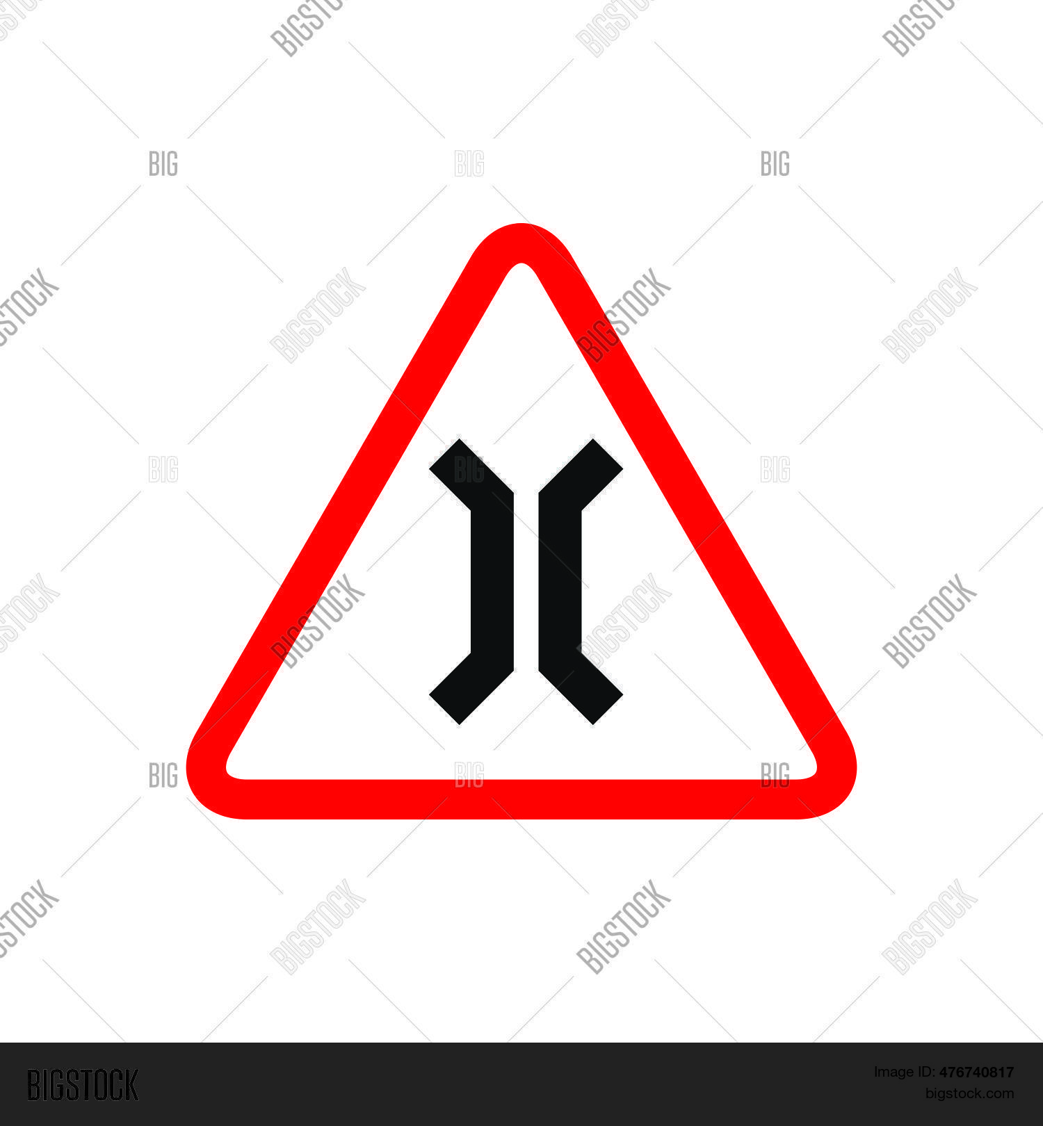 Narrow Bridge Ahead Vector & Photo (Free Trial) | Bigstock