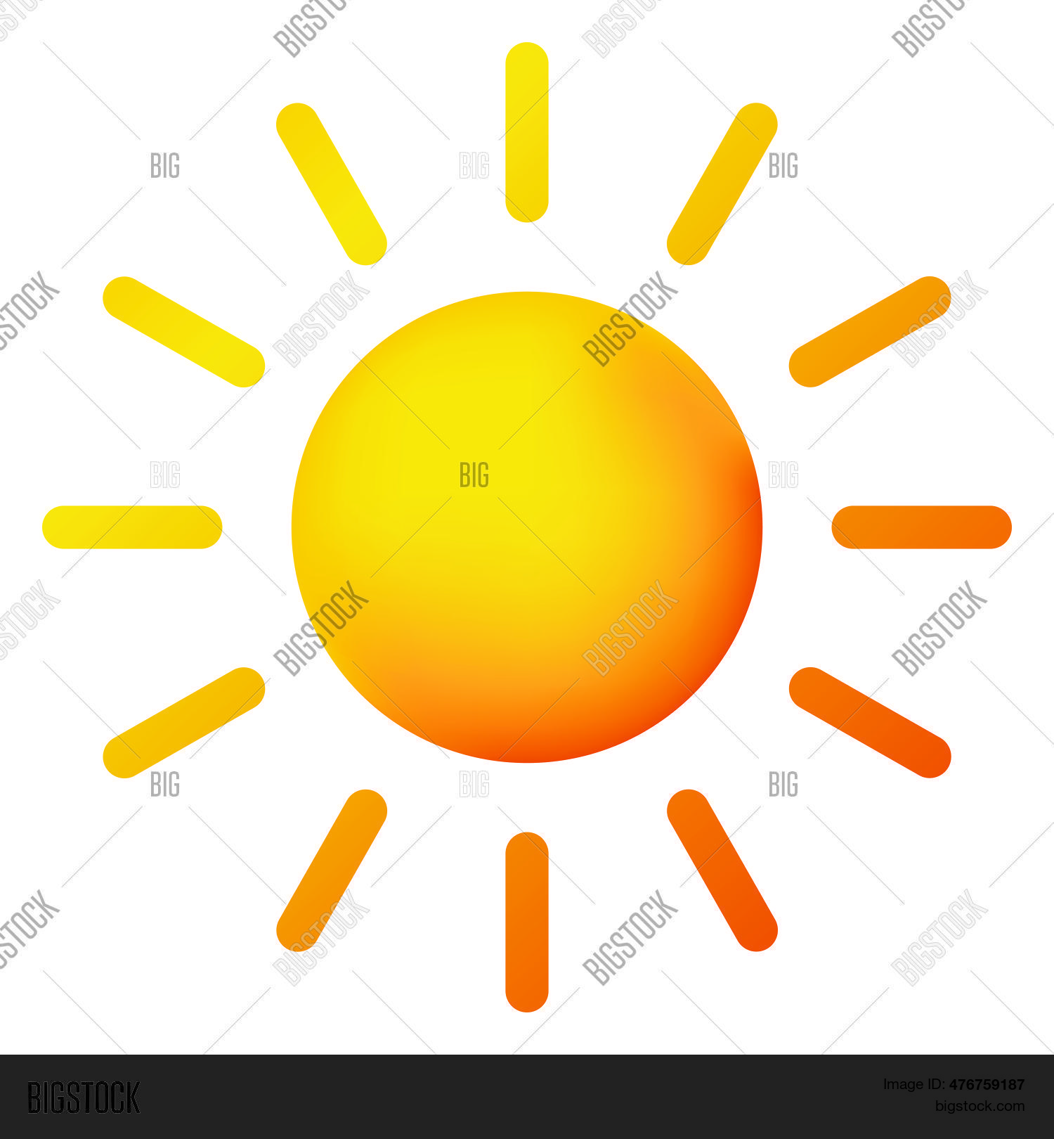 Yellow Sun Icon. Vector & Photo (Free Trial) | Bigstock