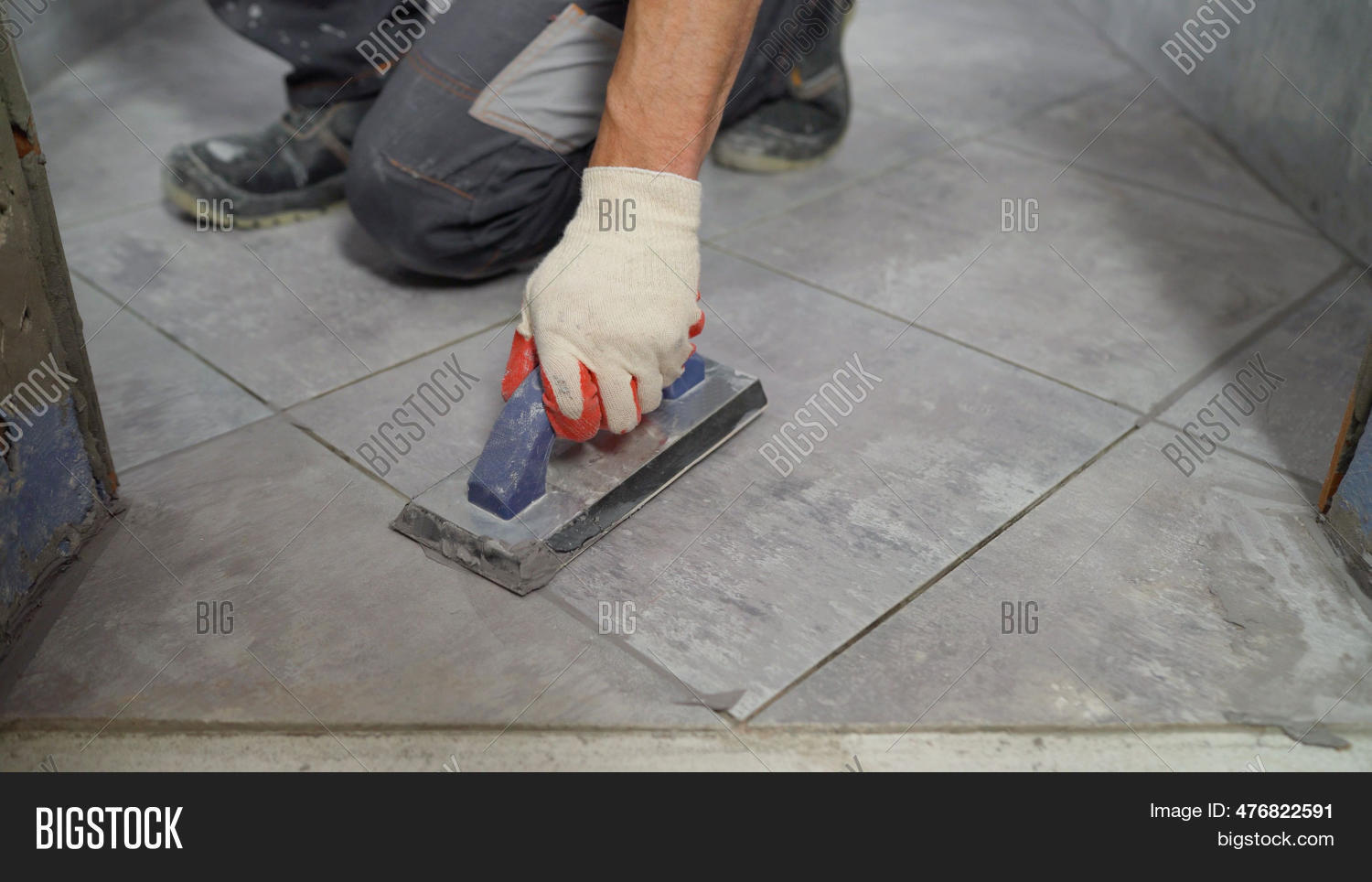 Grouting Ceramic Tiles Image & Photo (Free Trial) | Bigstock