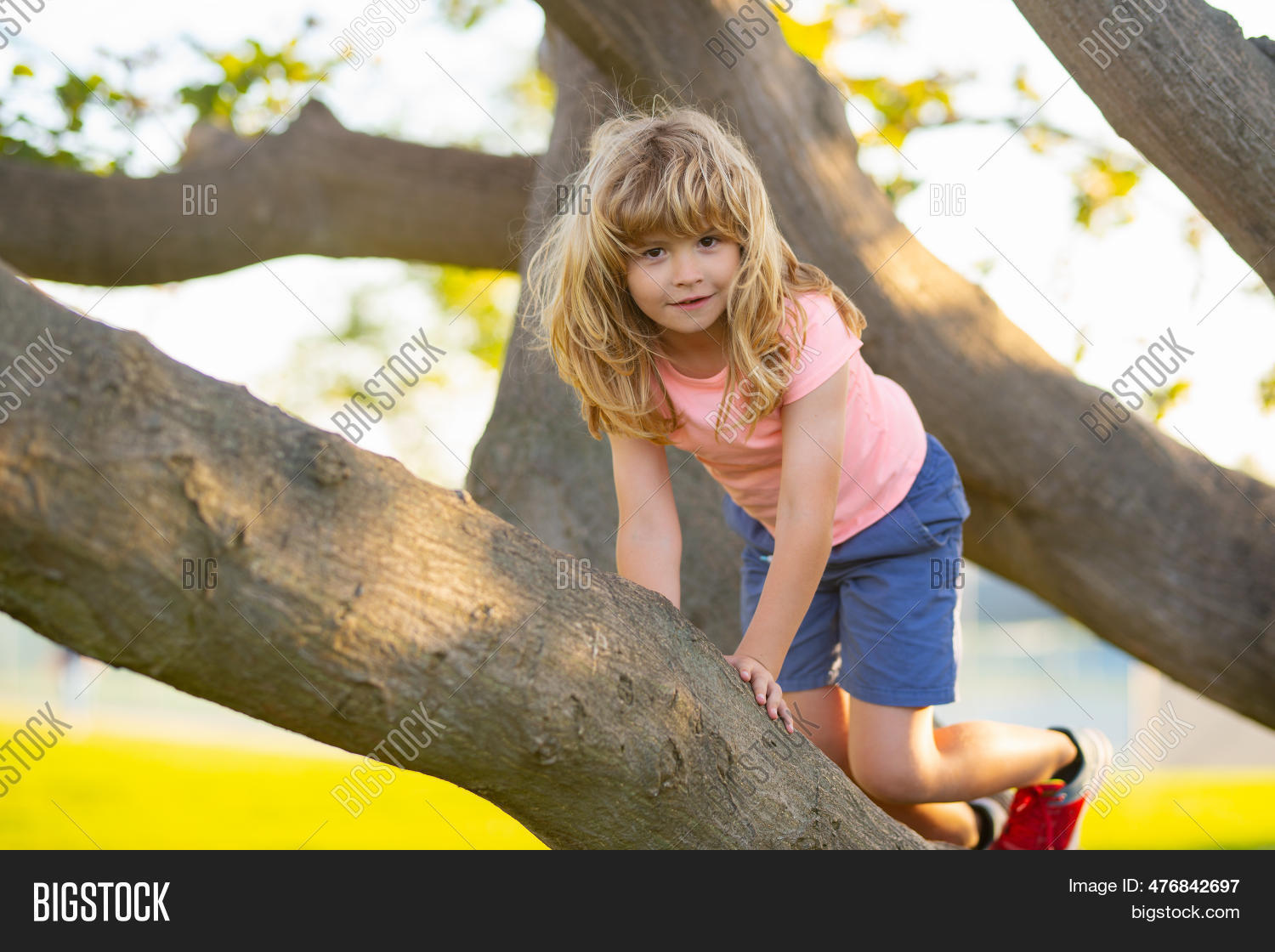 Child Hugging Tree Image & Photo (Free Trial) | Bigstock