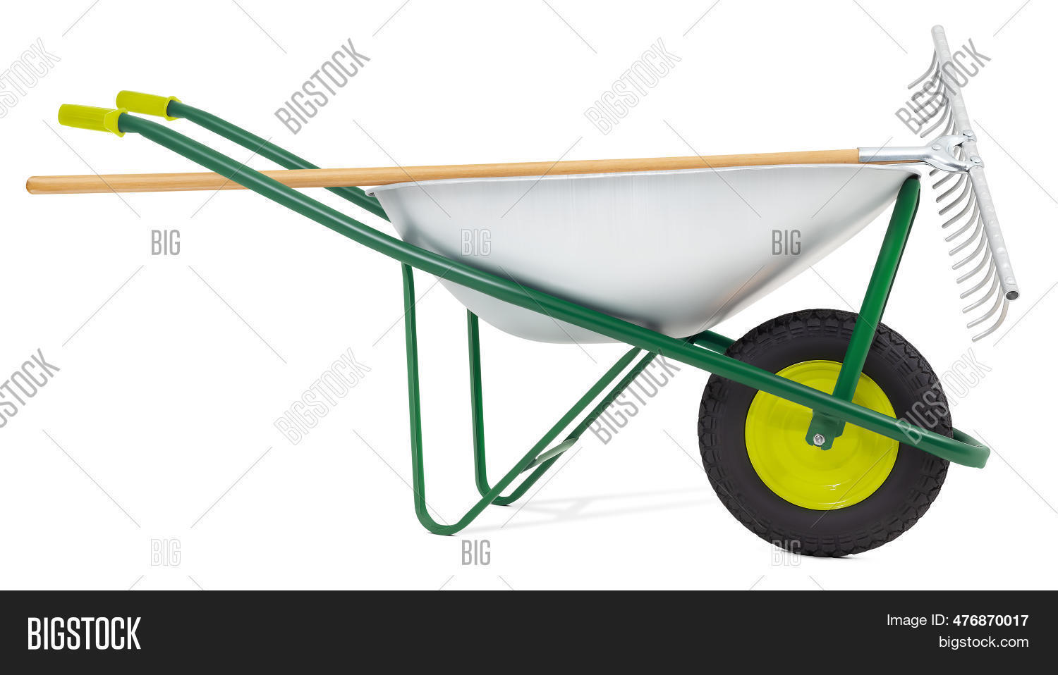 Wheelbarrow Rake, Image & Photo (Free Trial) | Bigstock