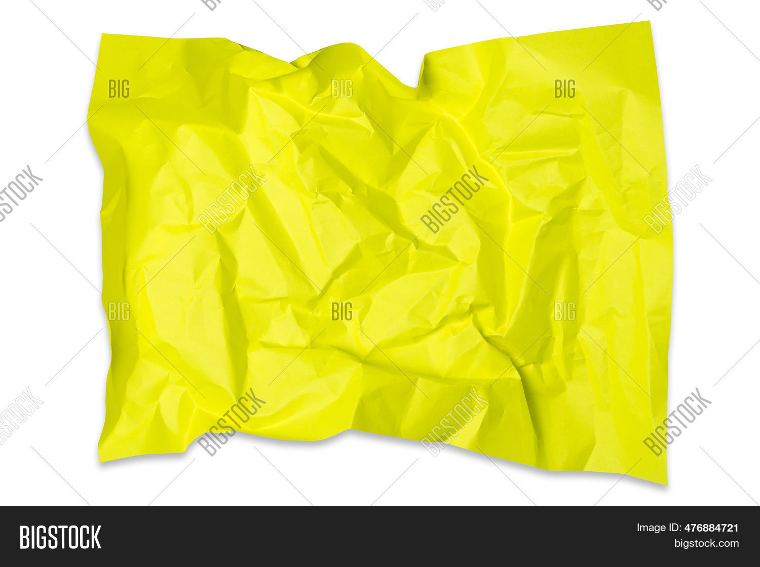 Crumpled Blank Yellow Image & Photo (Free Trial) | Bigstock