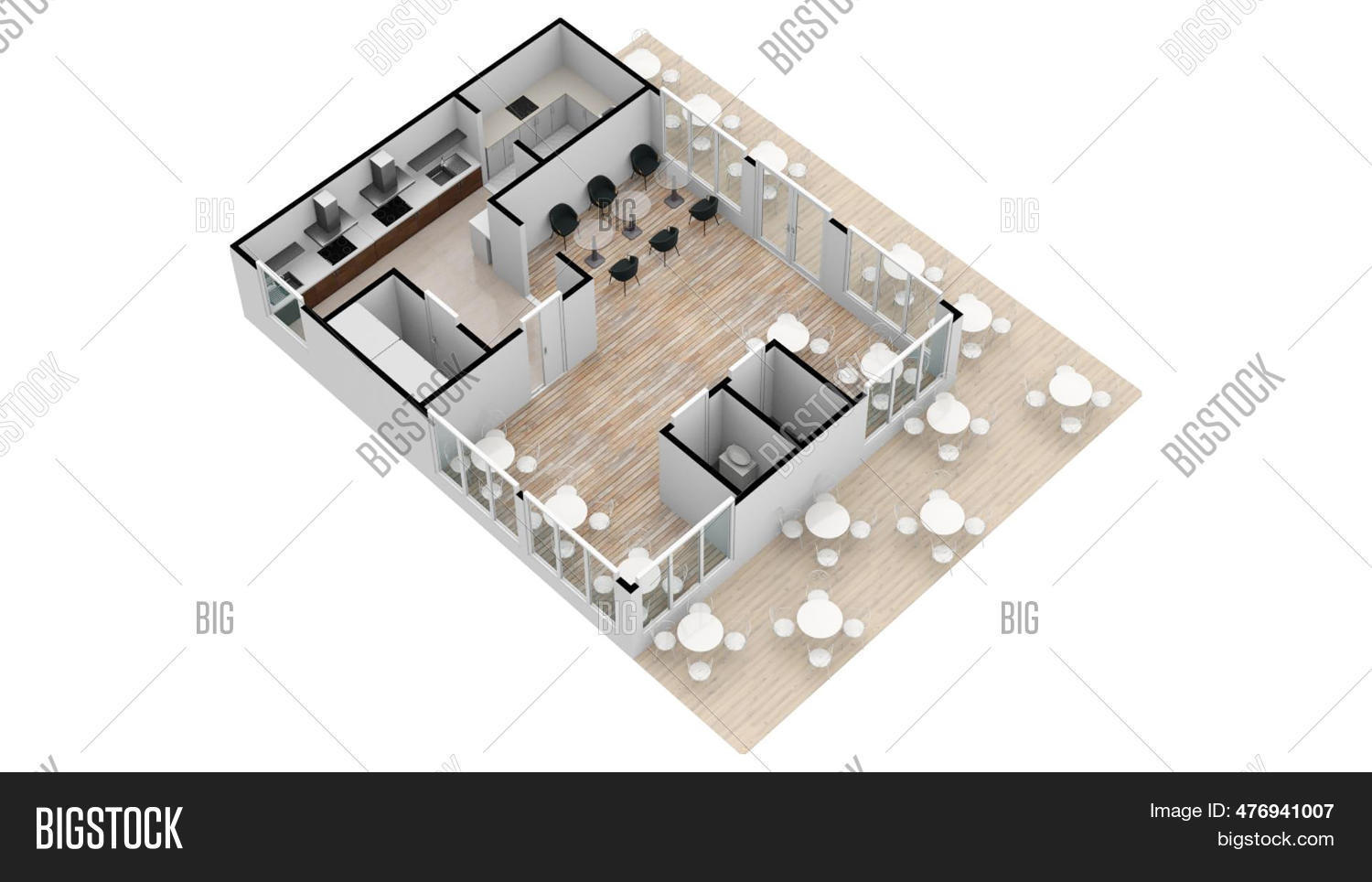 Cafe Top View Plans. Image & Photo (Free Trial) | Bigstock