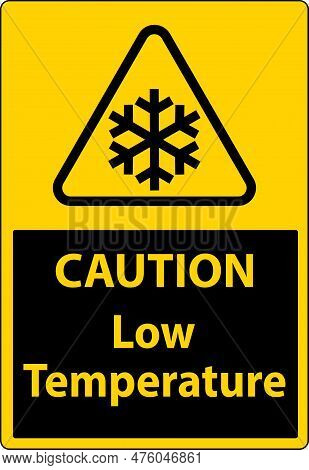Caution Low Vector & Photo (Free Trial) | Bigstock