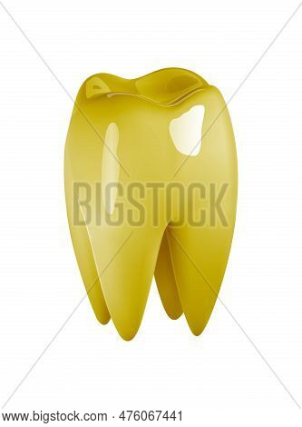 Gold Crown Tooth Drawing