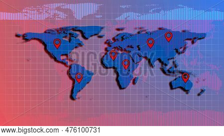 World Map Location Image & Photo (Free Trial) | Bigstock