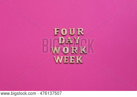 4 Day Work Week Symbol Image & Photo (Free Trial) | Bigstock
