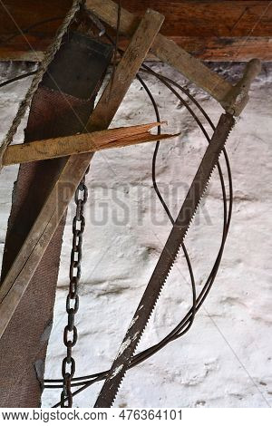 Very Old Saw Hanging Image & Photo (Free Trial) | Bigstock
