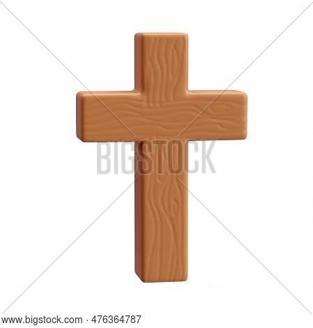 3d Icon Wooden Cross, Image & Photo (Free Trial) | Bigstock