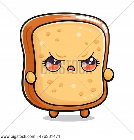 Cute Angry Toast Vector & Photo (Free Trial) | Bigstock