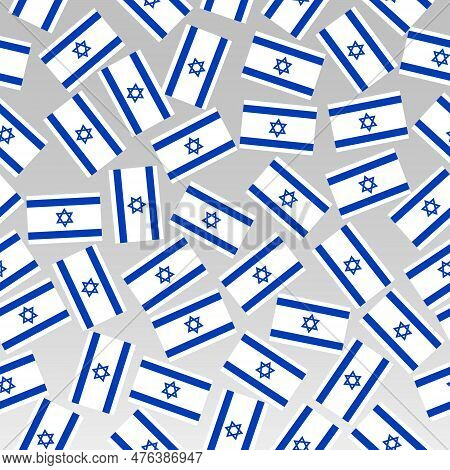 Pattern Flags Israel. Image & Photo (Free Trial) | Bigstock