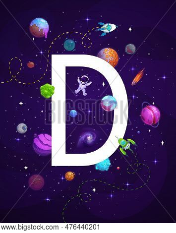 Cartoon Space Letter Vector & Photo (Free Trial) | Bigstock