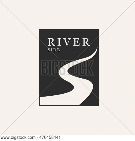 Poster River Line Art Vector & Photo (Free Trial) | Bigstock